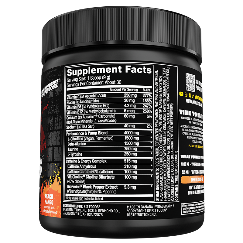 MUTANT®️ MADNESS™ | Ultra-Concentrated Pre-Workout