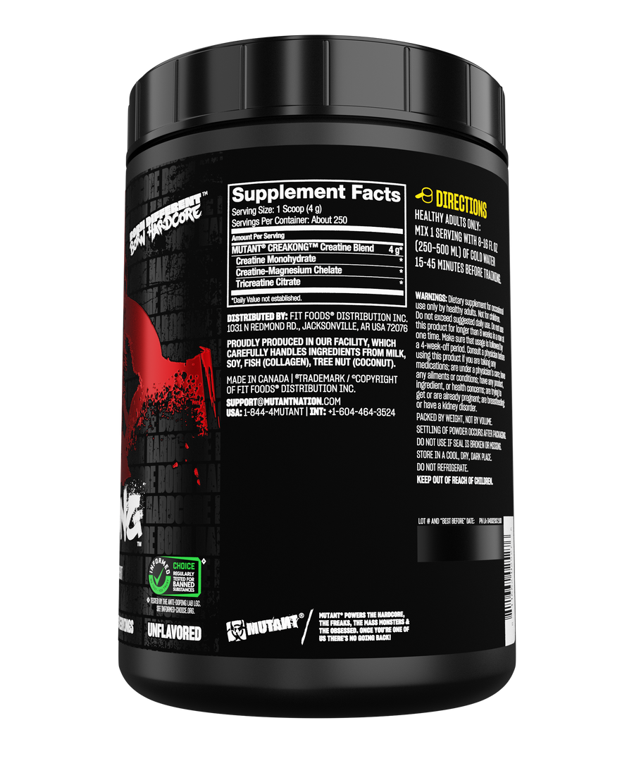 MUTANT®️ CREAKONG™ | ADVANCE YOUR MUSCLE-BUILDING AND PERFORMANCE GOALS